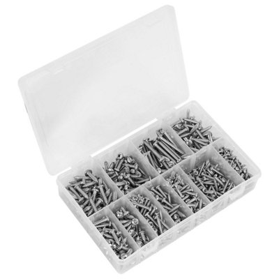 Sealey AB0700SSST Stainless Steel Self-Tapping Screw Assortment 700pc