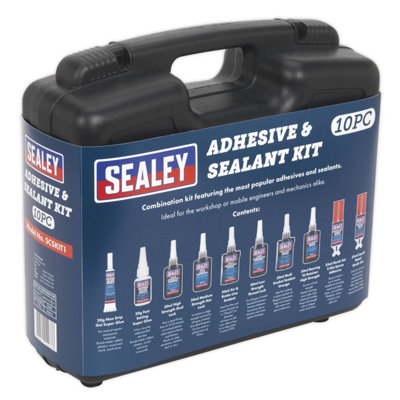 Sealey Adhesive & Sealant Kit 10pc SCSKIT1