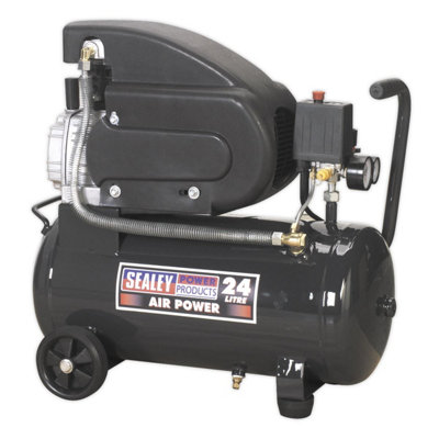 Sealey Air Compressor 24L Direct Drive 2hp SAC2420E | DIY at B&Q