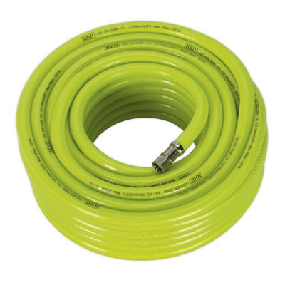Sealey Air Hose High-Visibility 20m x 10mm with 1/4"BSP Unions