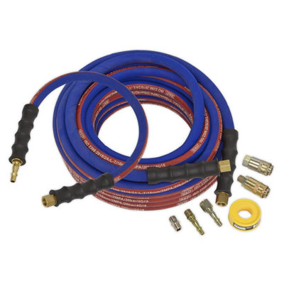 Sealey Air Hose Kit Extra-Heavy-Duty 15m x 10mm with Connectors