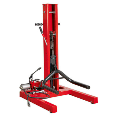 Sealey Air Hydraulic Vehicle Lift 1.5 Tonne With Foot Pedal Red AVR1500FP