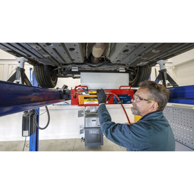 Sealey Air Jacking Beam 2 Tonne with Arm Extenders & Flat Roller ...