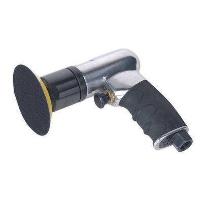 Sealey Air Polisher 75mm Mini With Adjustable Speed Control - Black SA722