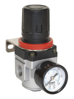 Sealey Air Regulator Locking Control Knob & Wall Bracket Workshop Tool ...