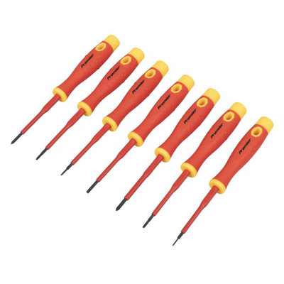 Sealey AK61201 Premier Precision Screwdriver Set 7pc - VDE Approved