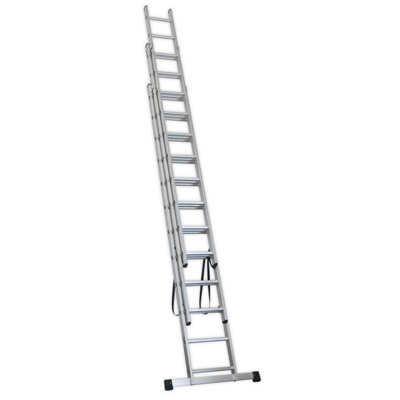 Sealey Aluminium Extension Combination Ladder 3x12 EN 131 ACL312