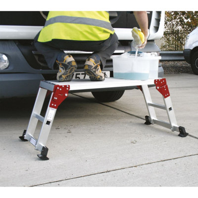 Sealey Aluminium Folding Platform 2-Tread EN 131-4 APS2