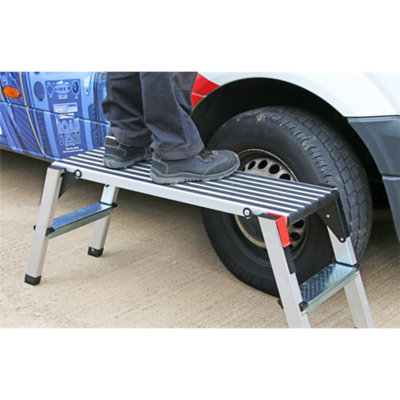 Sealey Aluminium Folding Platform 2-Tread EN 131-4 APS2