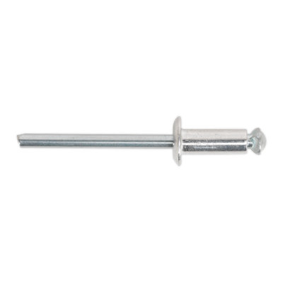 Sealey Aluminium Peel Back Rivet Standard Flange 4.8 x 12mm Pack of 200 ...
