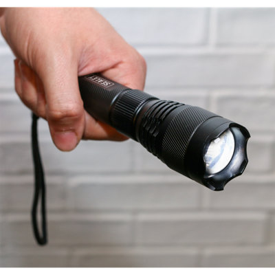 Sealey Aluminium Torch 10W T6 CREE LED Rechargeable With USB Port LED449