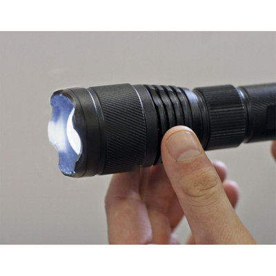 Sealey Aluminium Torch 10W T6 CREE LED Rechargeable With USB Port LED449