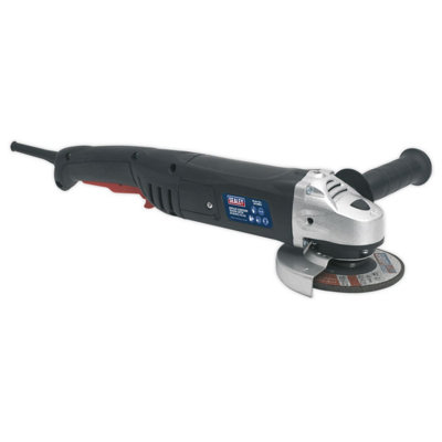 Sealey Angle Grinder With Side Handle 125mm 1000W/230V Schuko Plug SG125EU