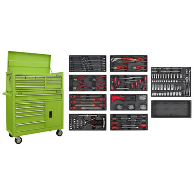 Sealey AP41STACKHVCOMBO American PRO Tool Chest Combination with 117pc ...