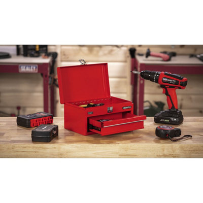 Sealey APMTB1 Superline Pro Mini Toolbox 1 Drawer - Red