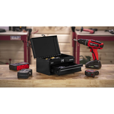 Sealey APMTB2 Superline Pro Mini Toolbox with Drawer - Black