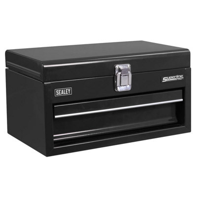 Sealey APMTB2 Superline Pro Mini Toolbox with Drawer - Black
