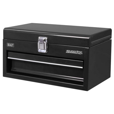 Sealey APMTB2 Superline Pro Mini Toolbox with Drawer - Black