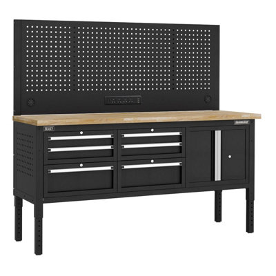 Sealey APMWB72COMBO2W Superline PRO Modular Workbench with 6 Drawers ...