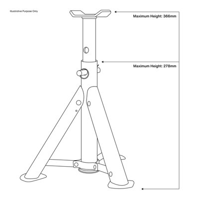 SEALEY AXLE STAND 2 TON 2T TONNE PER STAND FOLDING STANDS LIFT JACK 4T ...