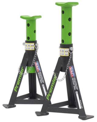 Sealey Axle Stands (Pair) 3 Tonne Capacity per Stand - Green AS3G