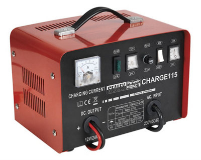 Sealey Battery Charger 19Amp 12V/24V 230V CHARGE115 | DIY at B&Q