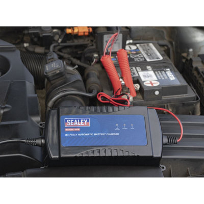 Sealey Battery Maintainer Charger 12V 8A Fully Automatic SBC8