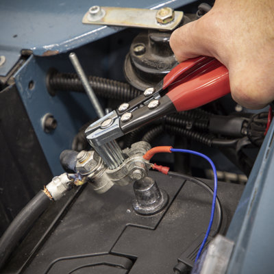 Sealey Battery Terminal Spreader & Cleaner Tool Removes Heavy Corrosion ...