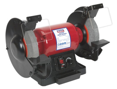 Sealey Bench Grinder With Stone Guards Attached 200mm Variable Speed ...