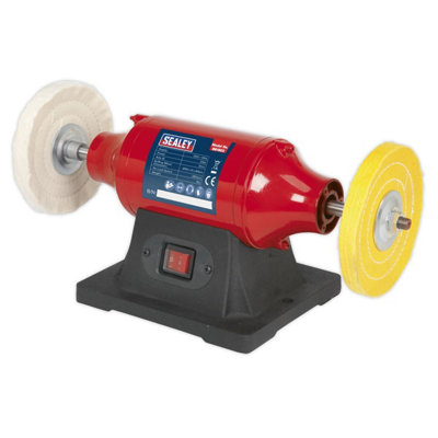 Sealey Bench Mounting Buffer/Polisher 150mm 370W/230V 3-Pin Plug BB1502
