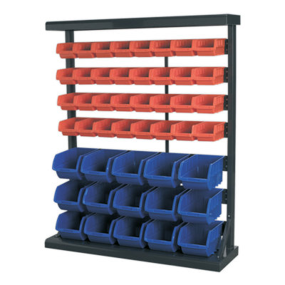 Sealey Bin Box Storage System Powder Coated Steel Racking With 47 Bins ...