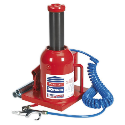 Sealey Bottle Jack 30 Tonne Manual/Air Hydraulic AM30