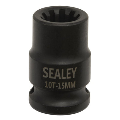 Sealey Brake Caliper Socket 1/2"Sq Drive 15mm 10-Point VS0990
