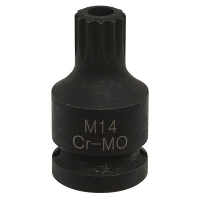 Sealey Brake Caliper Spline Bit Socket M14 1/2"Sq Drive VS0987