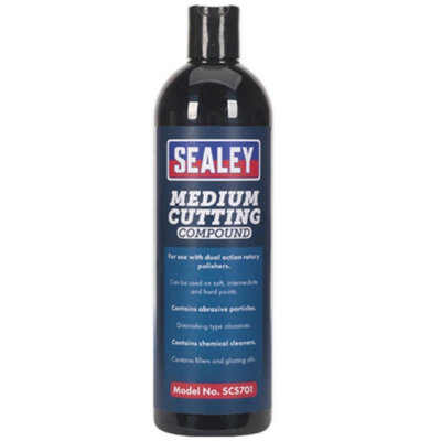 Sealey Car Polish Cutting Rubbing Compound MEDIUM Paint Buffing ...