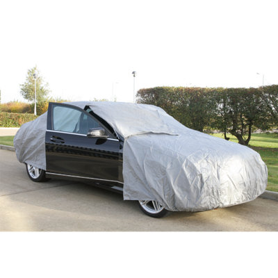 Sealey Car Protective Cover Side-Opening Zip 2 Layers XL ...