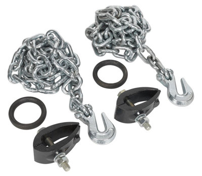Sealey Chain Kit 2 x 2m Chains 2 x Clamps RE91/5/CK