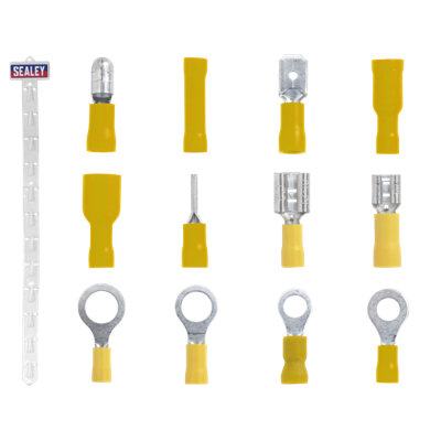 Sealey Clip Strip Deal - Yellow Electrical Terminals Push-On Ring ...