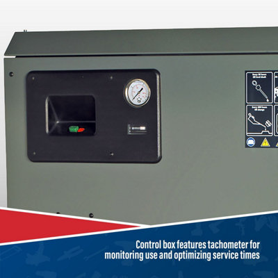 Sealey Compressor 270L Belt Drive 7.5hp 3ph 2-Stage with Cast Cylinders ...