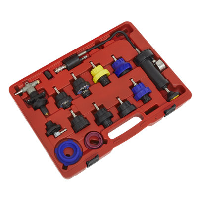 Sealey Cooling System Pressure Test Kit 13pc VS0014