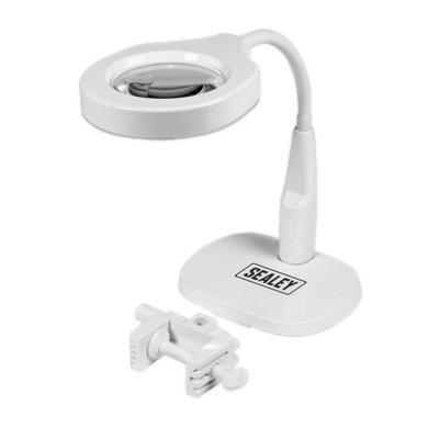 Sealey Dimmable Dual Mounting Magnifying Work Light 230V 45 SMD LED ...