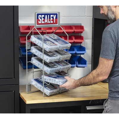 Sealey Display Stand Assortment Boxes Freestanding or Wall Mounting SDSAB