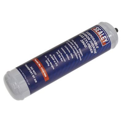 Sealey Disposable Carbon Dioxide CO2 Gas Cylinder 390g For Mobile ...