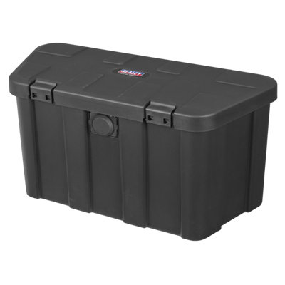Sealey Durable Weatherproof Trailer Storage Box With Lock 45L Black STB690