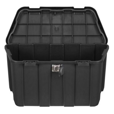 Sealey Durable Weatherproof Trailer Storage Box With Lock 45L Black STB690