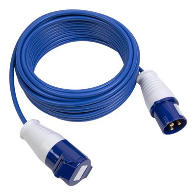 Sealey Extension Lead Cable 14m Length 230V 16A 1.5mm IP44 Rated Blue ...