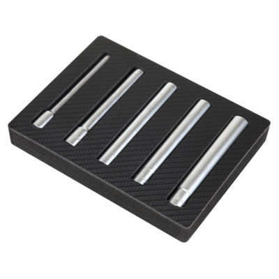 Sealey Extra-Deep Socket Set 5 Pieces 8 10 12 13 14mm 3/8" Square Drive ...
