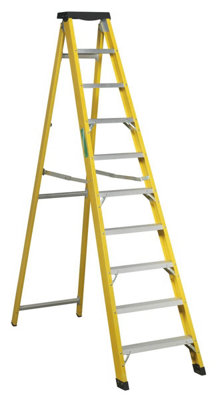 Sealey Fibreglass Step Ladder 9-Tread EN 131 FSL10