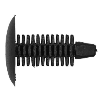 Sealey Fir Tree Clip Diameter 18mm x 23mm Universal Black - Pack of 20 ...