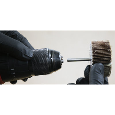 Sealey Flap Wheel 60mm x 30mm 6mm Shaft 40 Grit 5 Pieces 26700 RPM ...